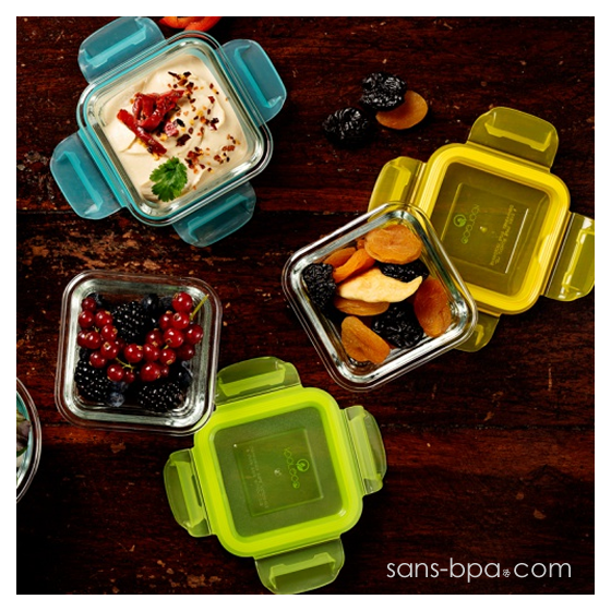 Ensemble 3 contenants verre - Snack Cube 150ml | Sans BPA