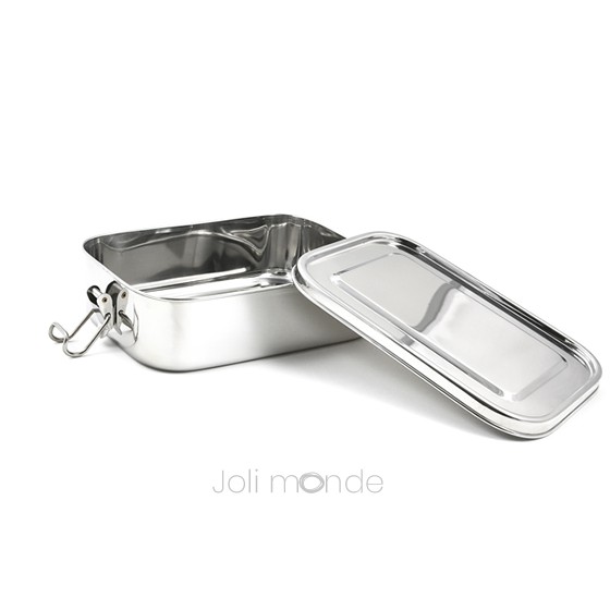 Boite inox La Rectangle Étanche - 1600ml - JOLI MONDE | Sans BPA